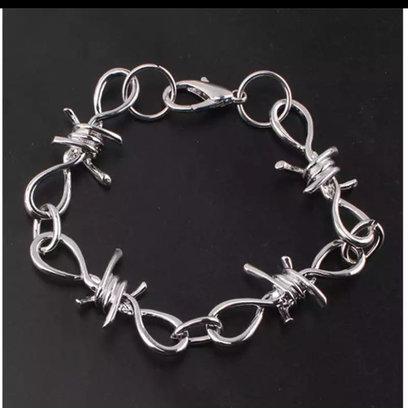 Jewelry | Barbed Wire Spikes Thorn Bracelet Silver Jewelry Womans Mans New Goth Punk Emo | Poshmark